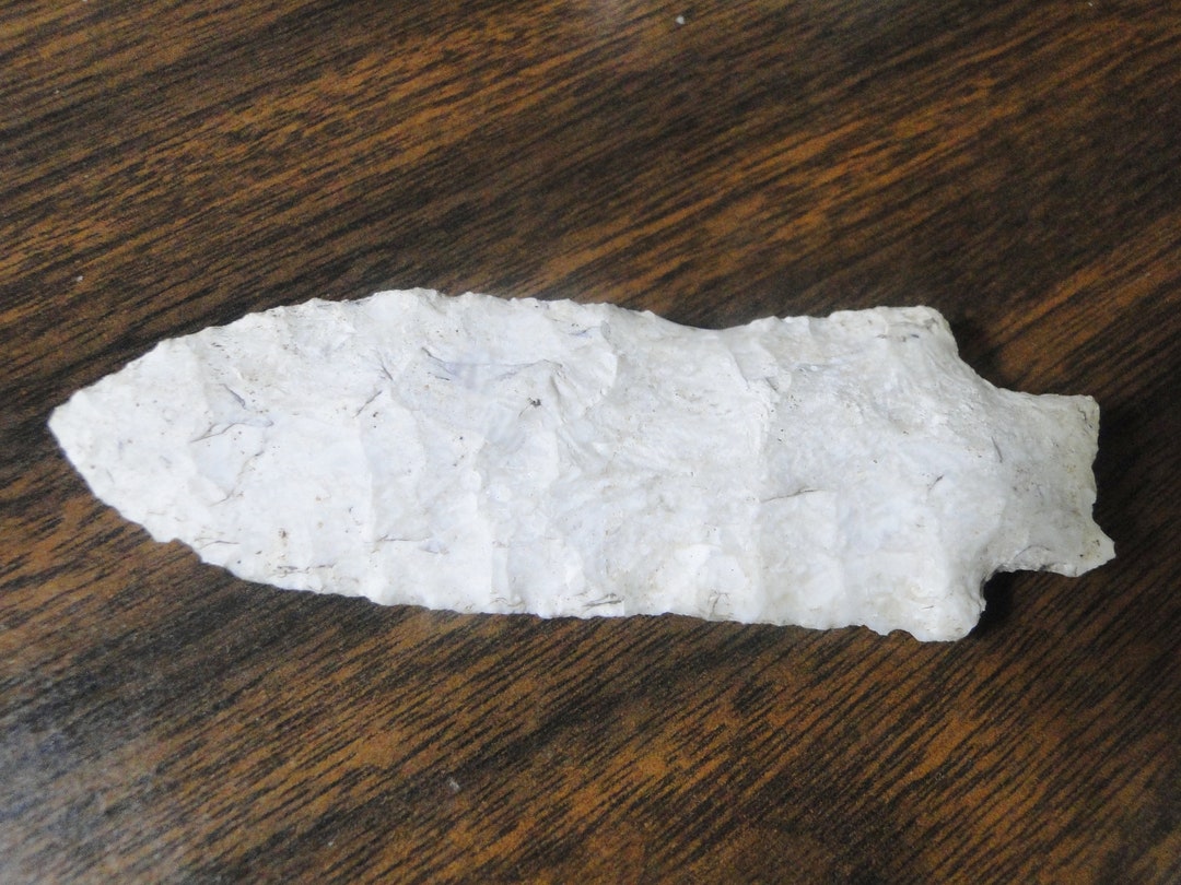 Authentic Etley Indian Arrowhead Point Spear Artifact - Ohio - 1 1/8" X ...
