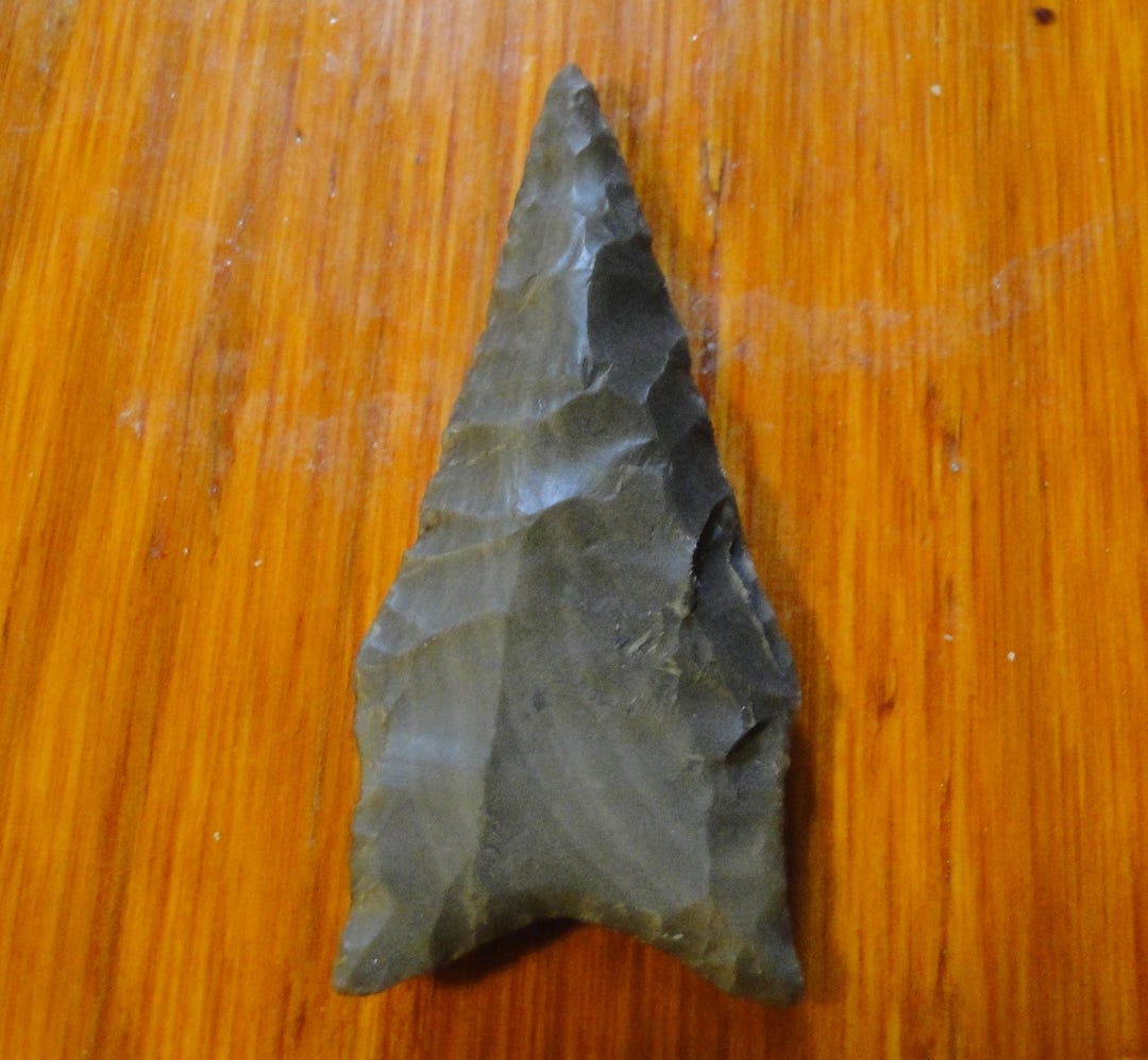 Authentic Fluted Dalton Indian Arrowhead Paleo Spear Point Artifact - 1 ...