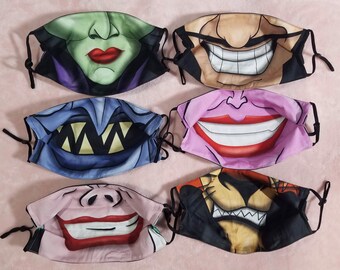 Villain Face Mask - Etsy
