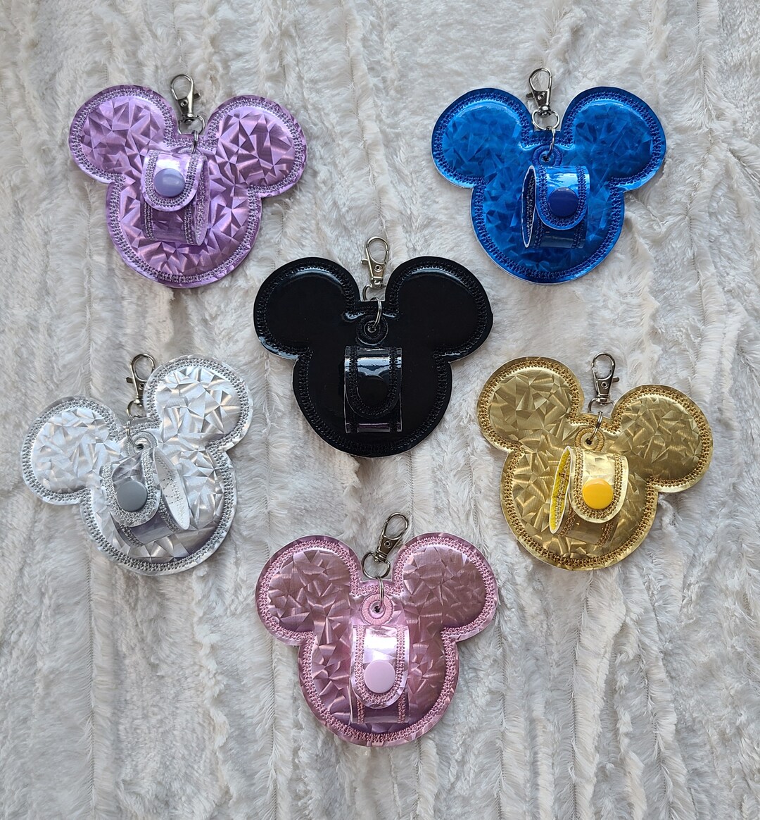 Mouse Ears Holder - Clip on to Backpack or Purse - Can Hold Sunglasses ...