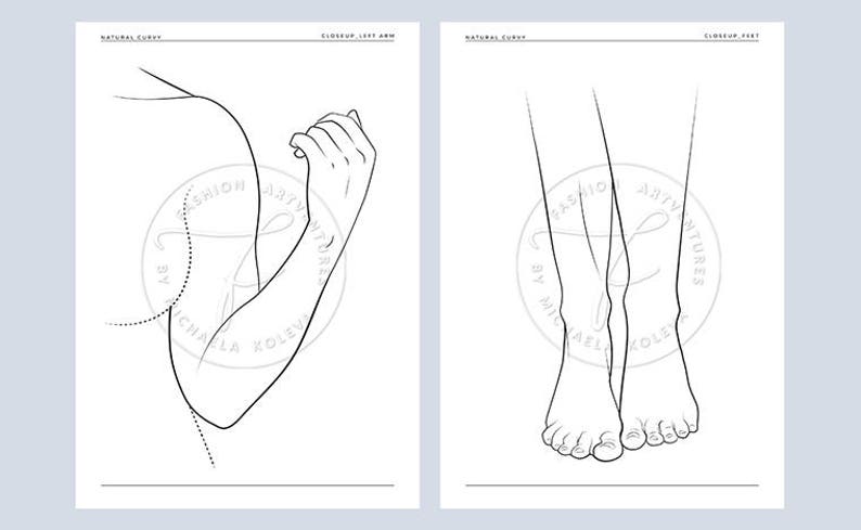 Naturally Curvy Printable | Plus Size Fashion Template,fashion ...