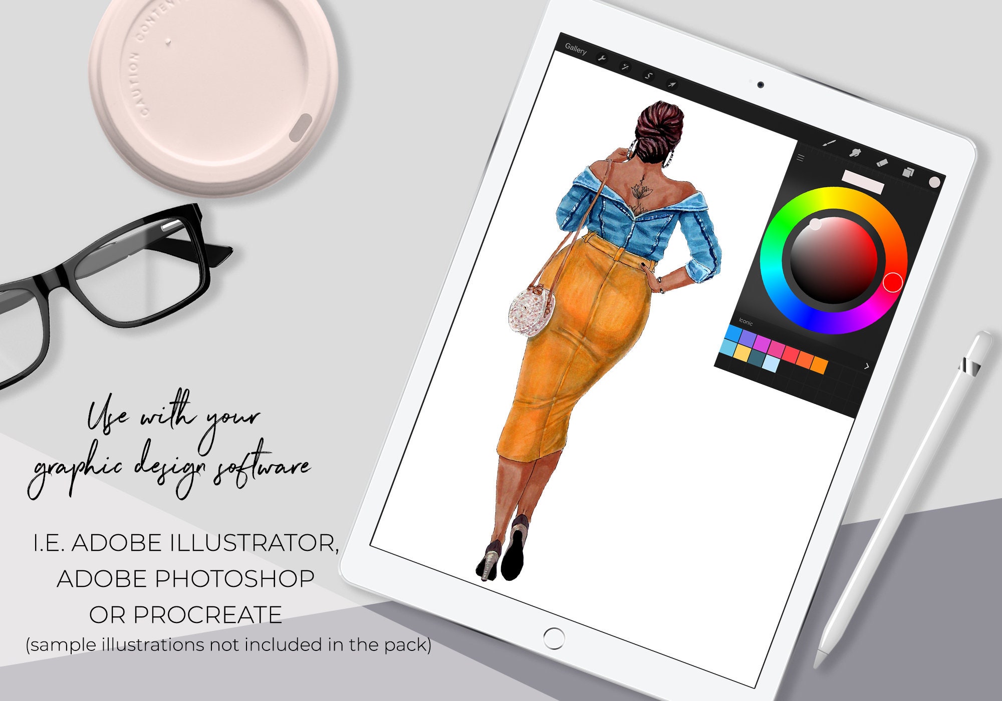 Alluring Curves Plus Size Model Printable 10 Head Figure | Fashion ...