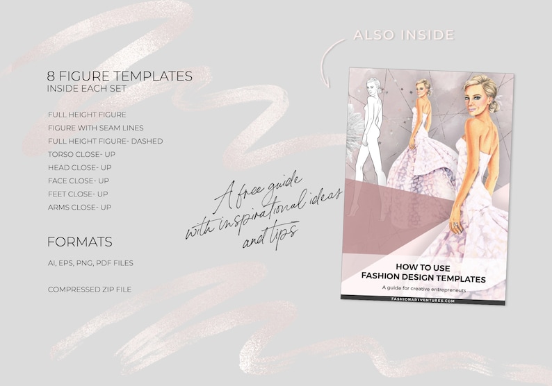 The Basic Plus-size Female Figure 10 Heads Curvy Fashion - Etsy