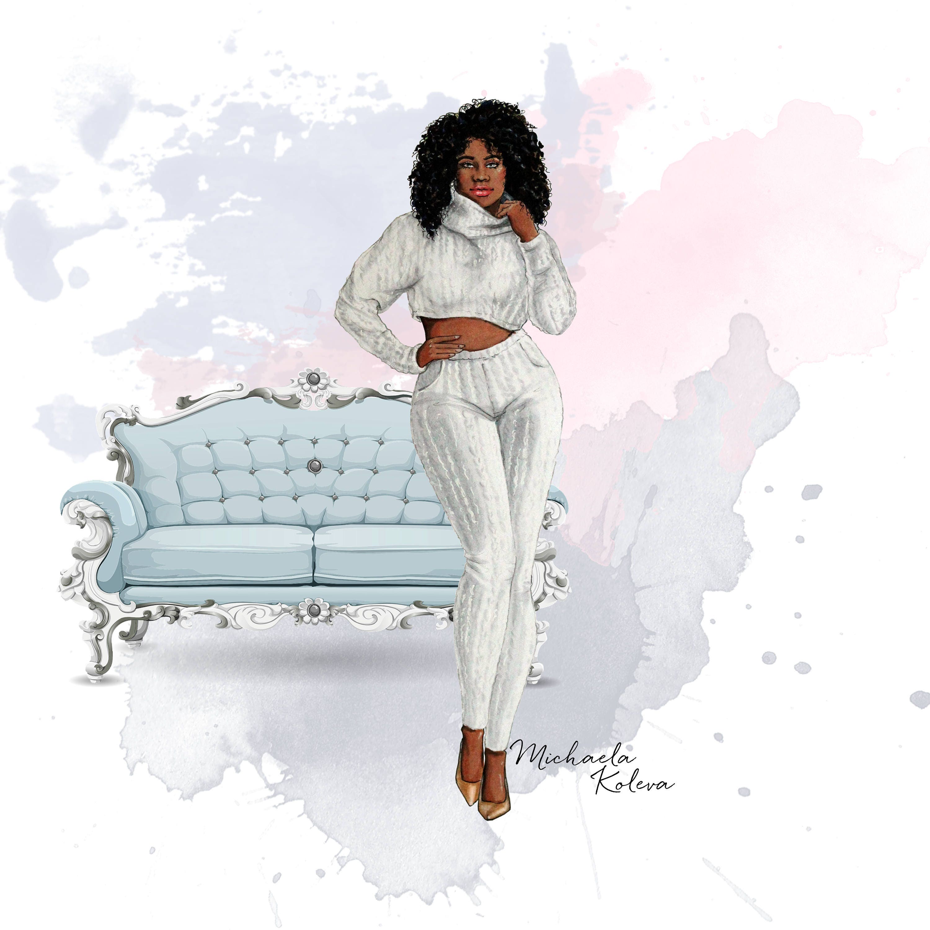 Alluring Curves Printable | Plus Size Fashion Template,fashion ...