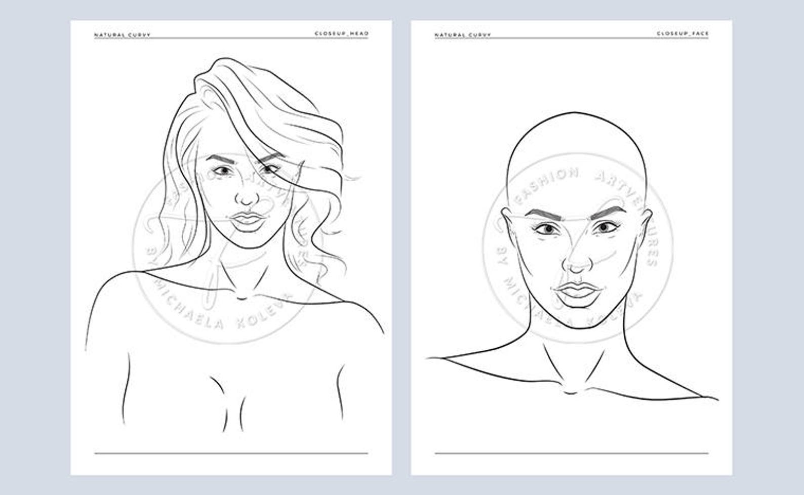 Naturally Curvy Printable | Plus Size Fashion Template,fashion ...