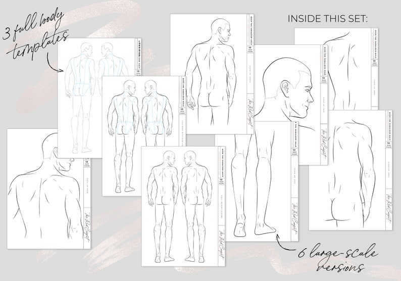 Male Fashion Figure: 8+ 9+ 10 Head Croquis| Fashion Template, Fashion ...