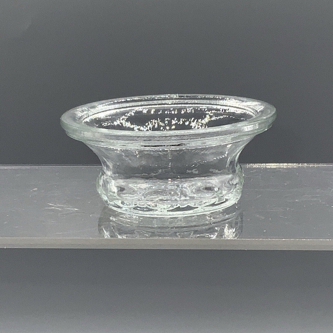 Antique Fluted Glass Salt Cellar Knobbed Collar Flower Base HJ 2616 - Etsy