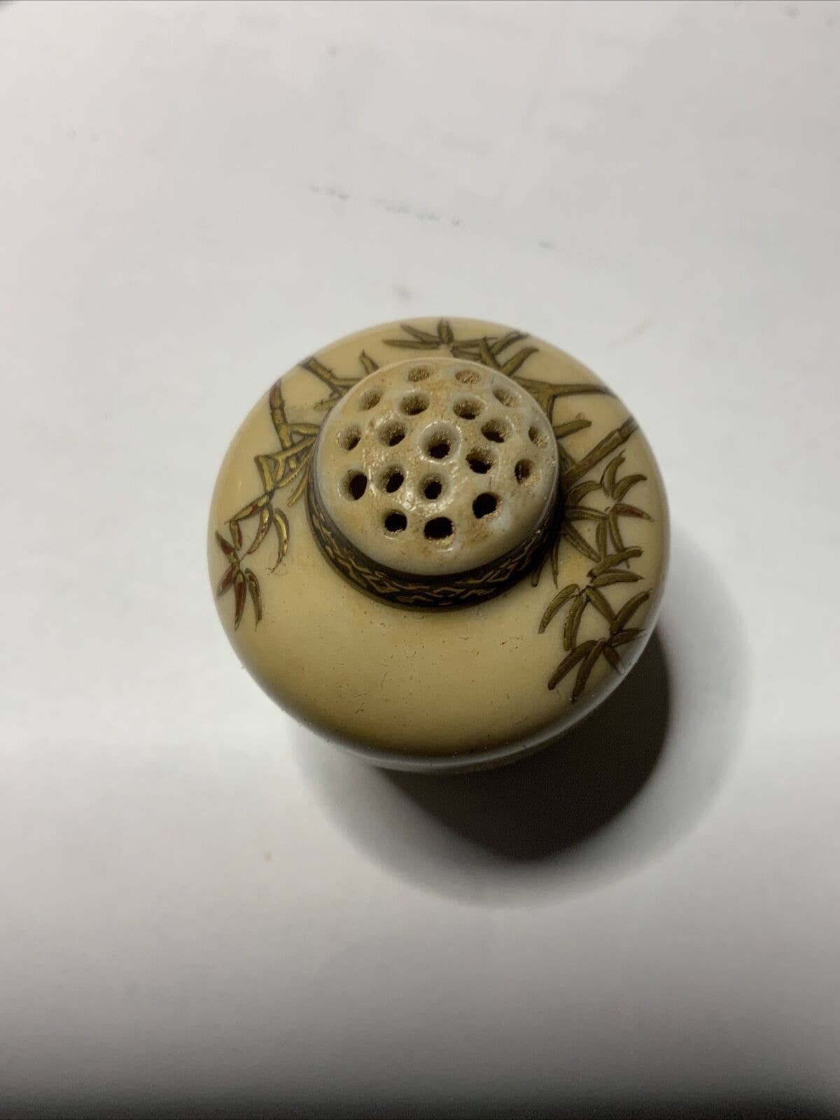 Antique RARE Japanese Meiji Satsuma Kutani Salt Cellar and Pepper Pot ...