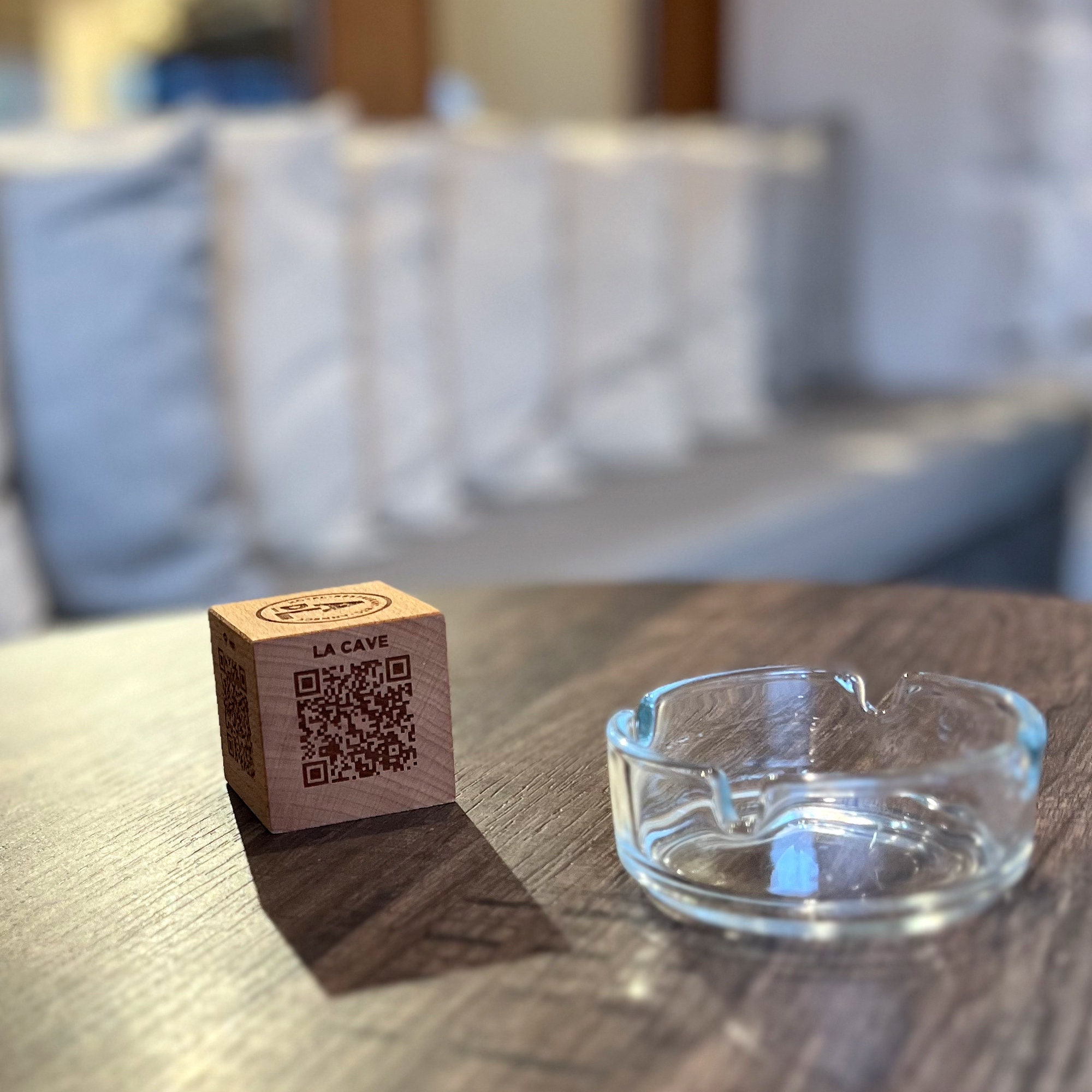 Personalized Wooden Cube QR Code Menu Laser Engraving - Etsy Canada