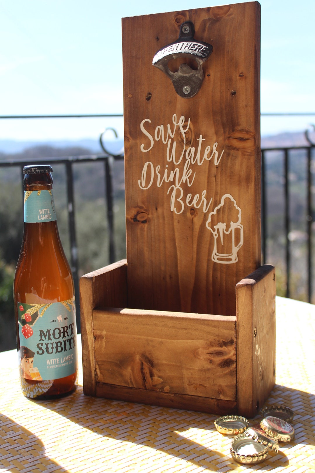 Table Bottle Opener, Wall-mounted Bottle Opener in Pallet - Etsy