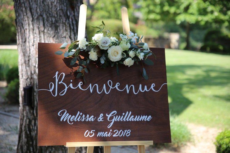 Hand-painted Welcome Welcome Panel to Customize for Wedding - Etsy