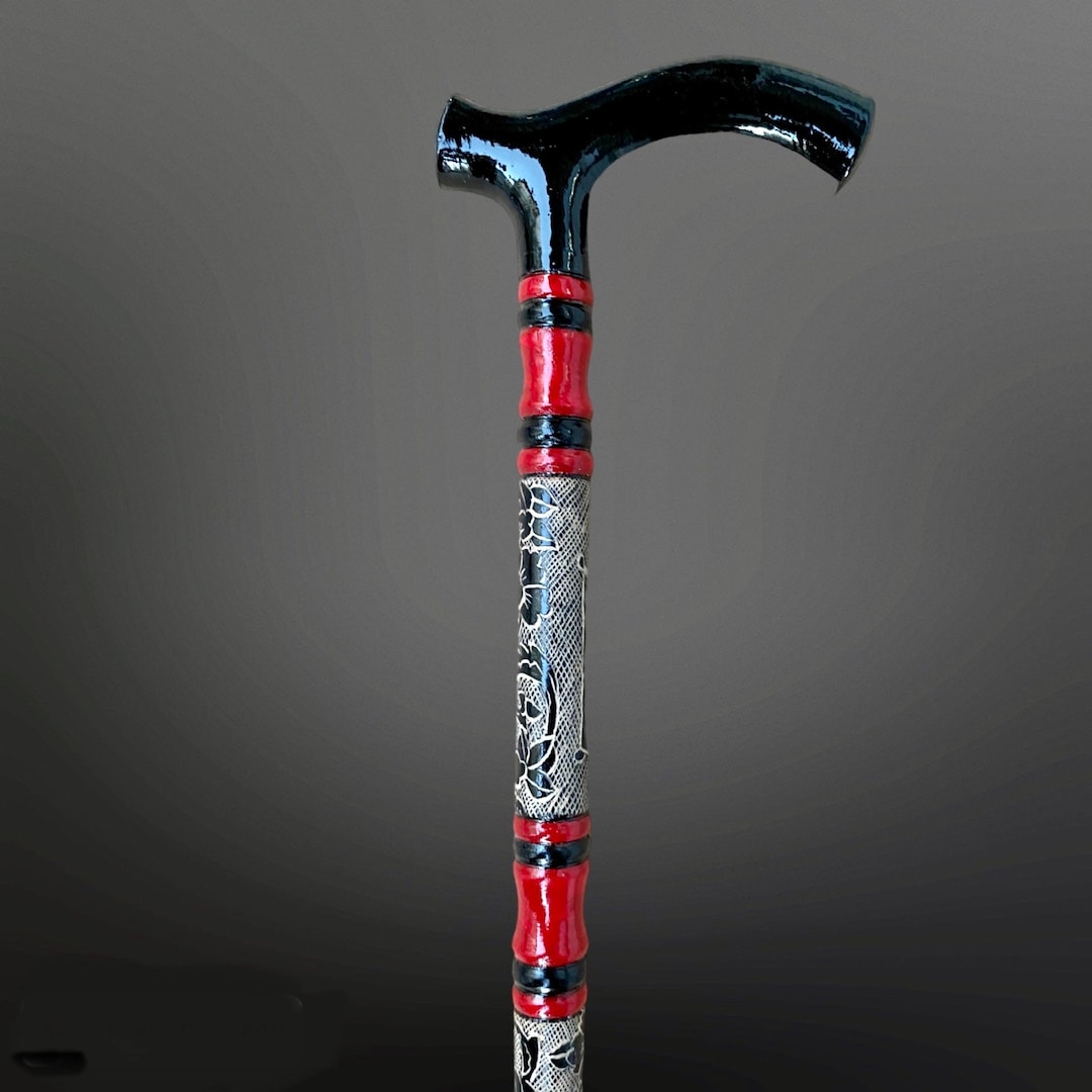 Carved Walking Stick, Carved Walking Stick, Personalized Walking Stick ...