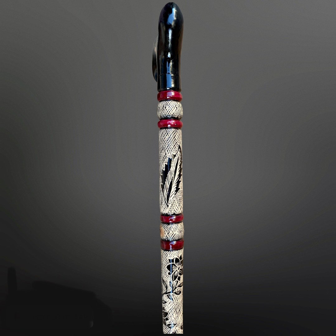 Hand Carved,walking Stick, Walking Sticks,for Hiking Unique Walking ...