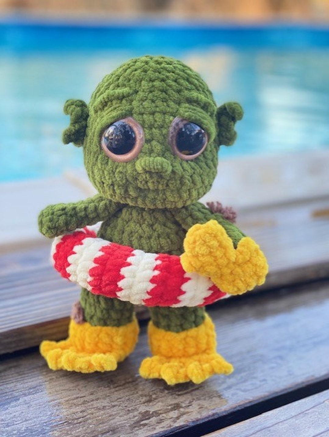 Baby Swamp Monster Crochet Pattern: Fen Plushie & Frog (PDF Pattern) - Etsy
