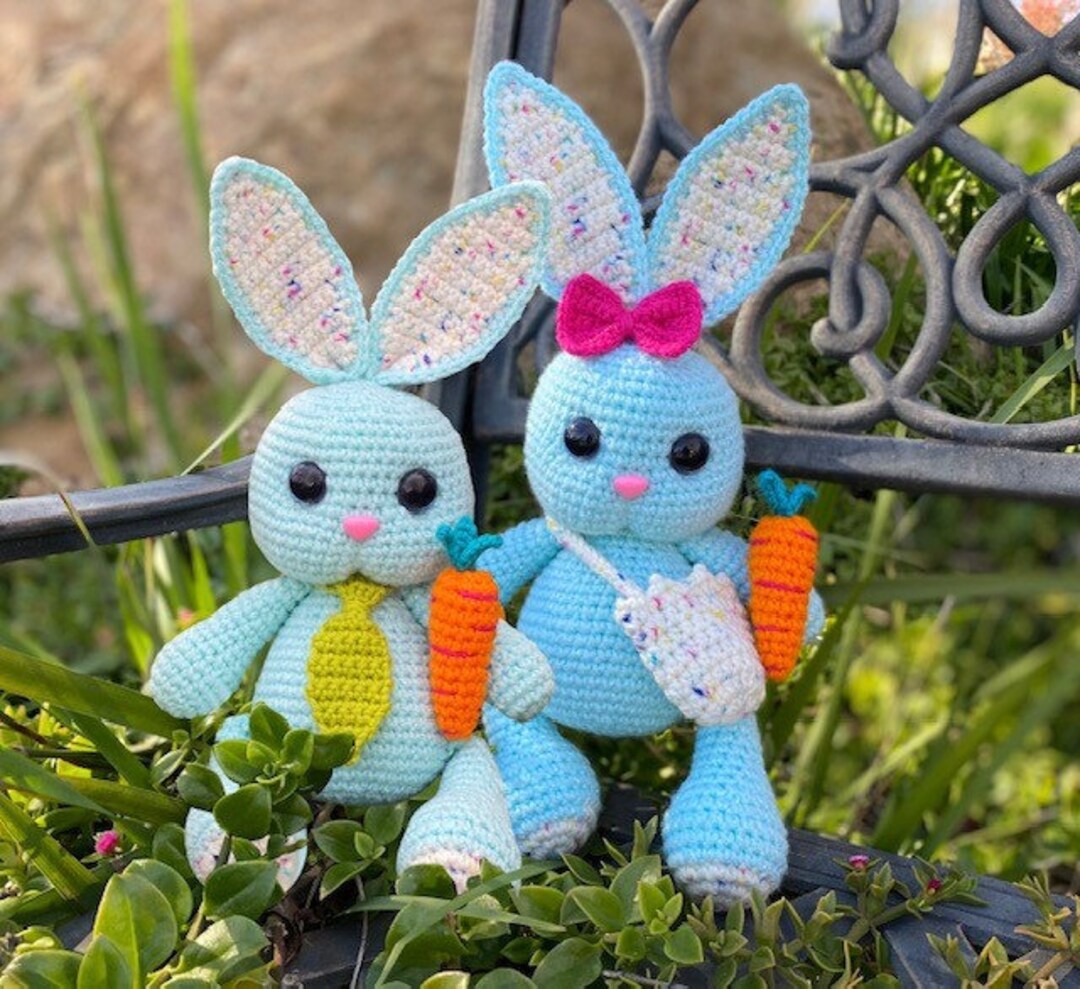 LKC Christabell & Buck Bunny +bonus Pattern Carrot, Easter Stuffy ...