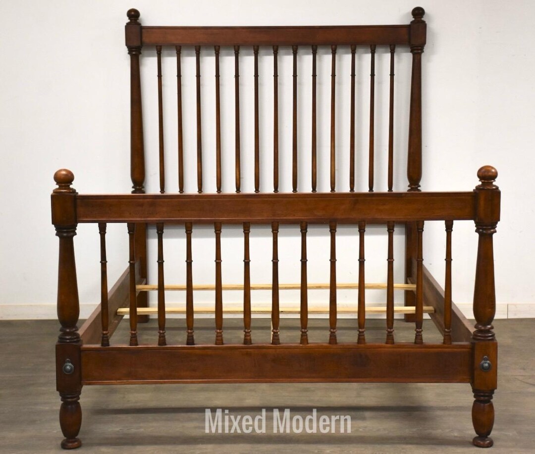 Tall Rustic Solid Maple Queen Bed - Etsy