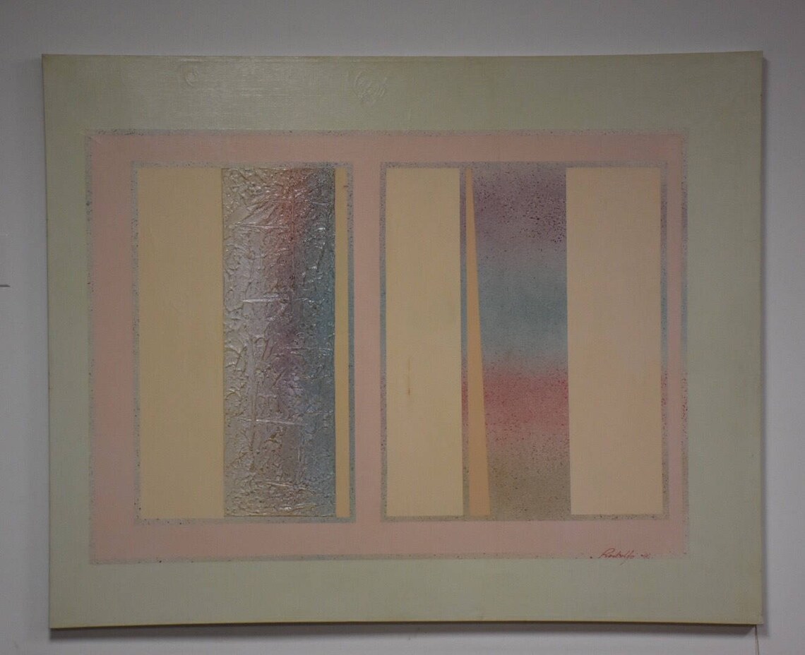 Rodolfo Carlos Signed Abstract Painting - Etsy