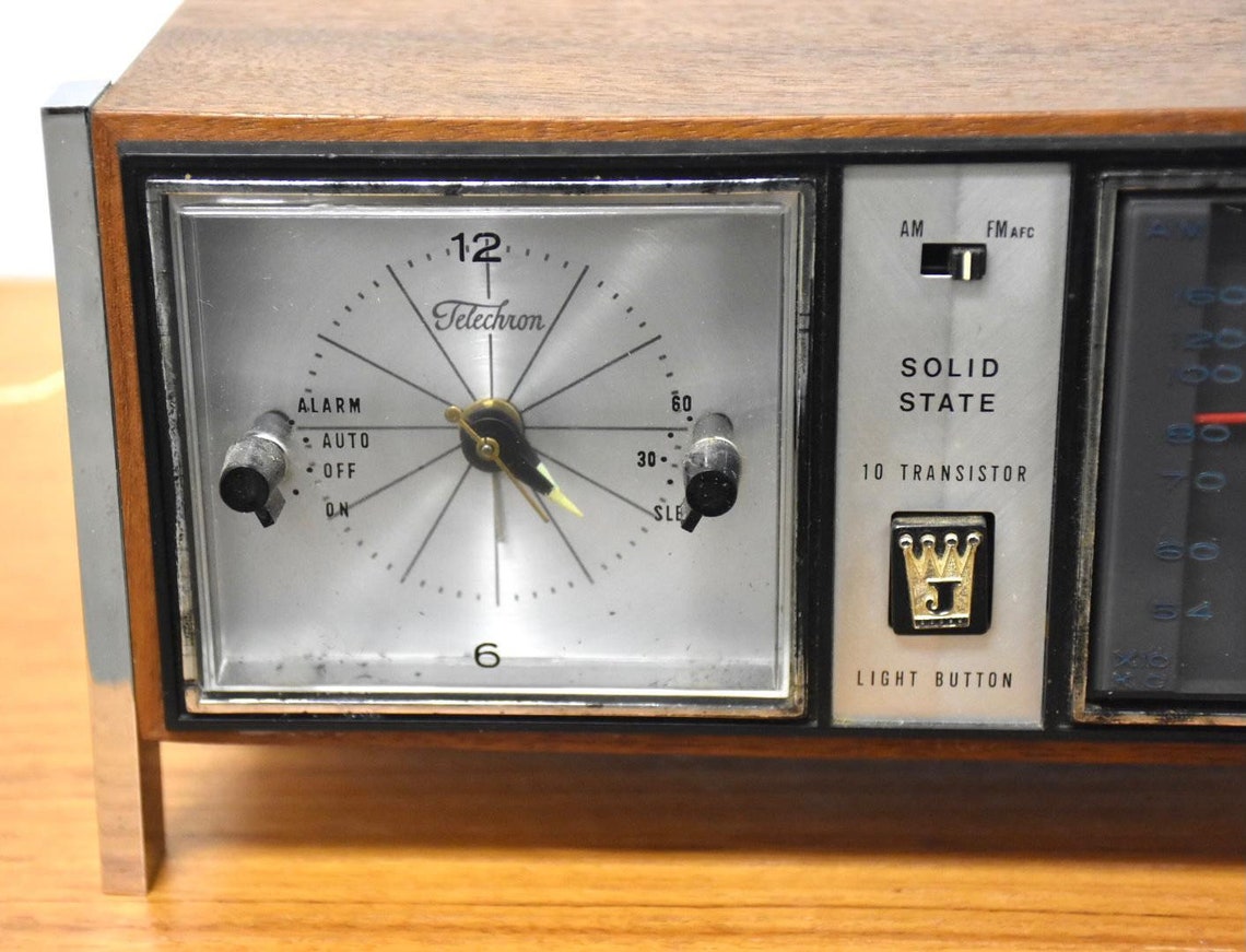Telechron Solid State Vintage Radio - Etsy