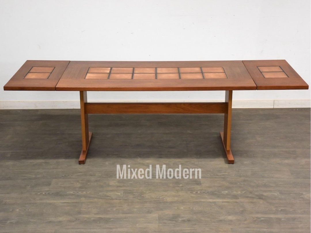 Refinished Danish Modern Teak and Tile Dining Table - Etsy