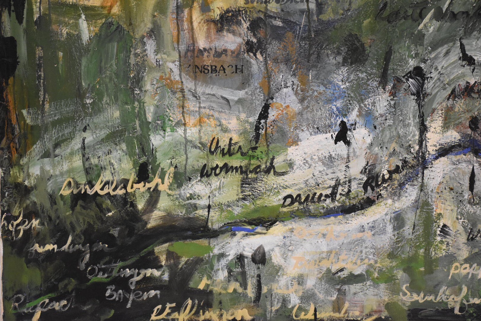 Impressionist Topographic Painting by Kirby Scudder - Etsy