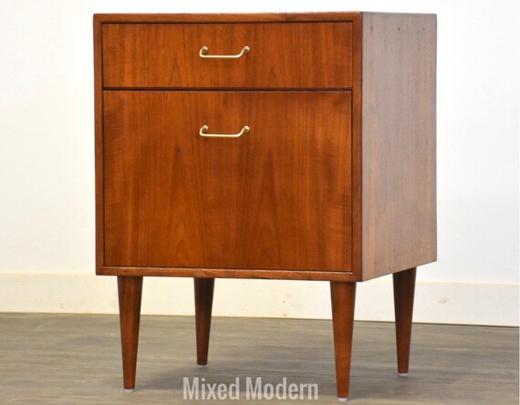Danish Modern Teak Filing Cabinet - Etsy