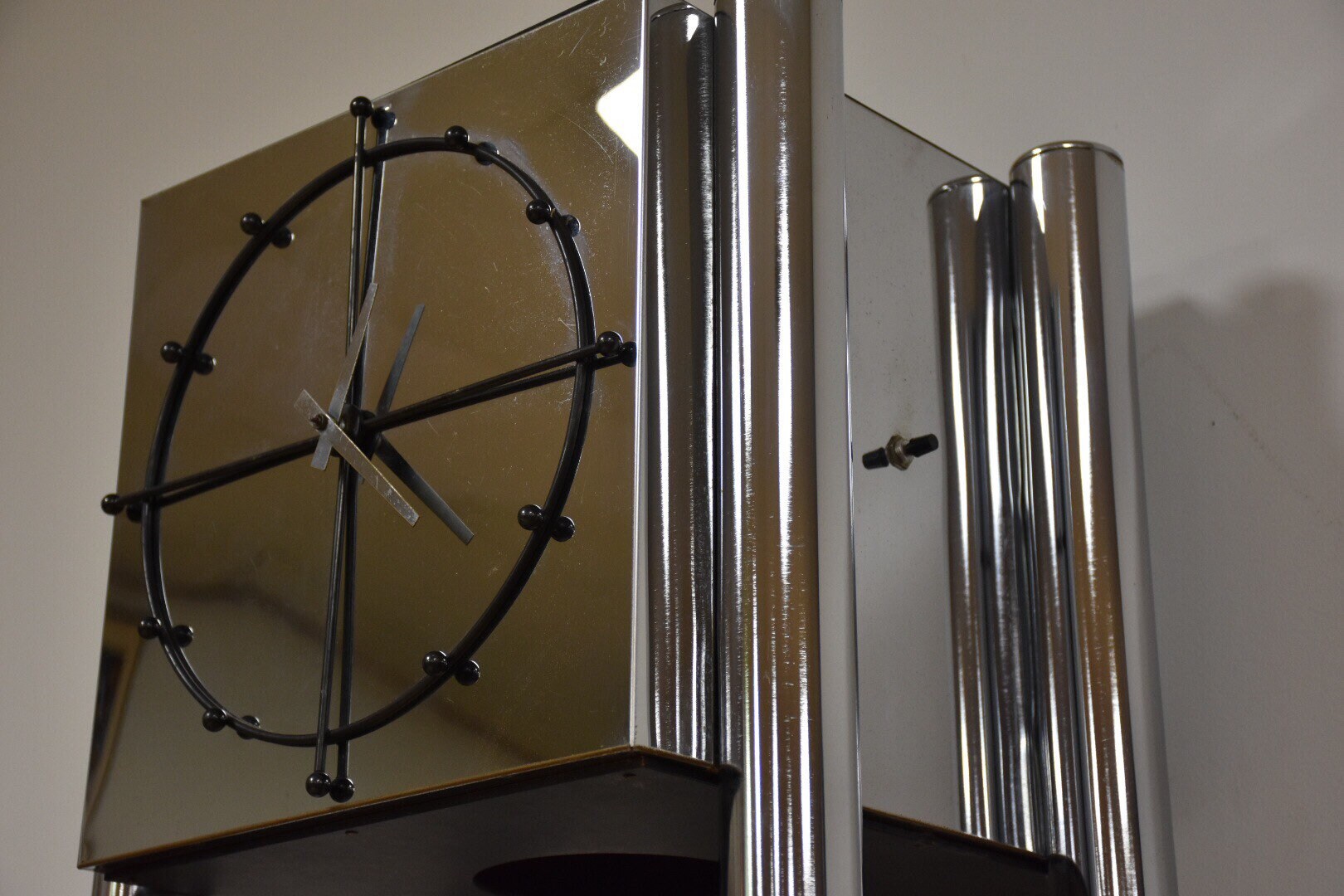 Modern Chrome Clock - Etsy