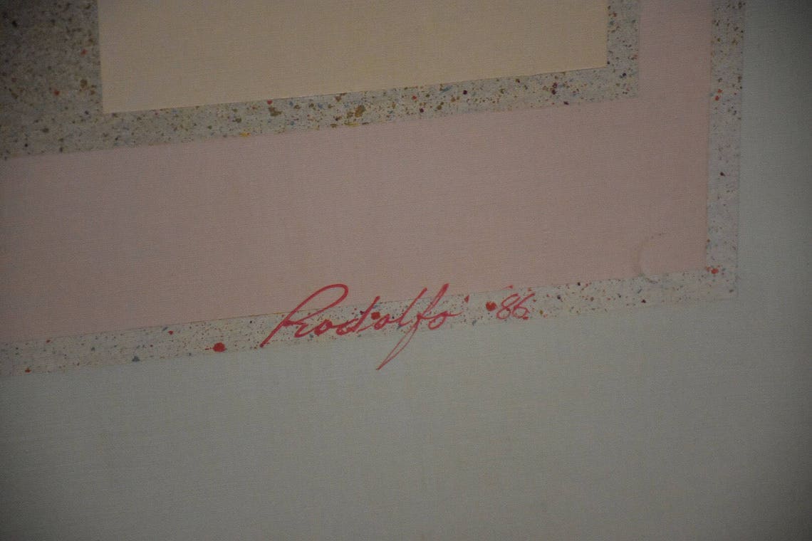Rodolfo Carlos Signed Abstract Painting - Etsy