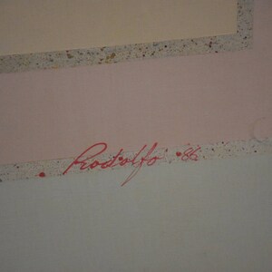 Rodolfo Carlos Signed Abstract Painting - Etsy