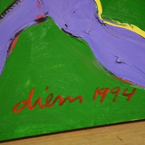 Original Large Peter Diem "three Cows" Impressionist Painting - Etsy