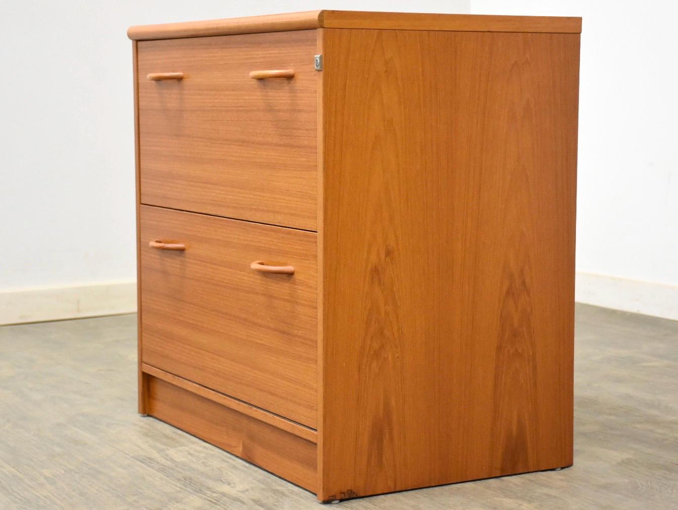 Danish Modern Teak Filing Cabinet - Etsy