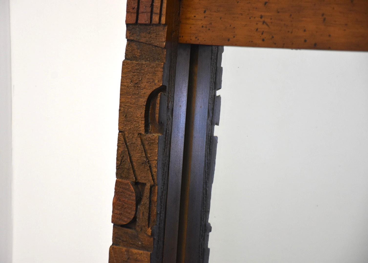 Brutalist MCM Mirror by Lane - Etsy