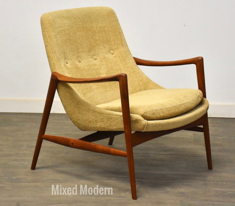 Adolf Relling Teak Lounge Chair - Etsy
