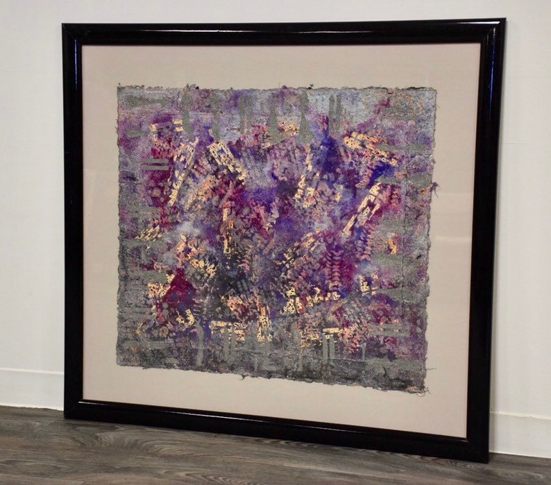 Purple Abstract Painting Art - Etsy