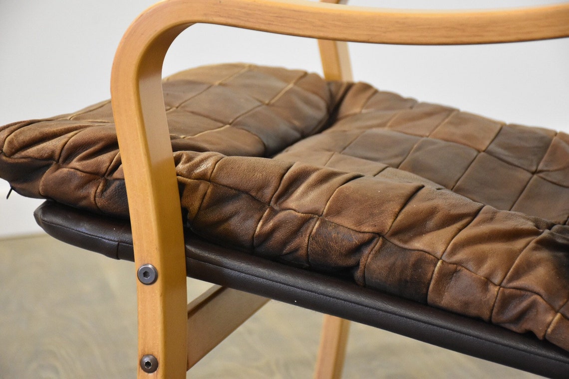 Bentwood Leather Lounge Chair | Etsy