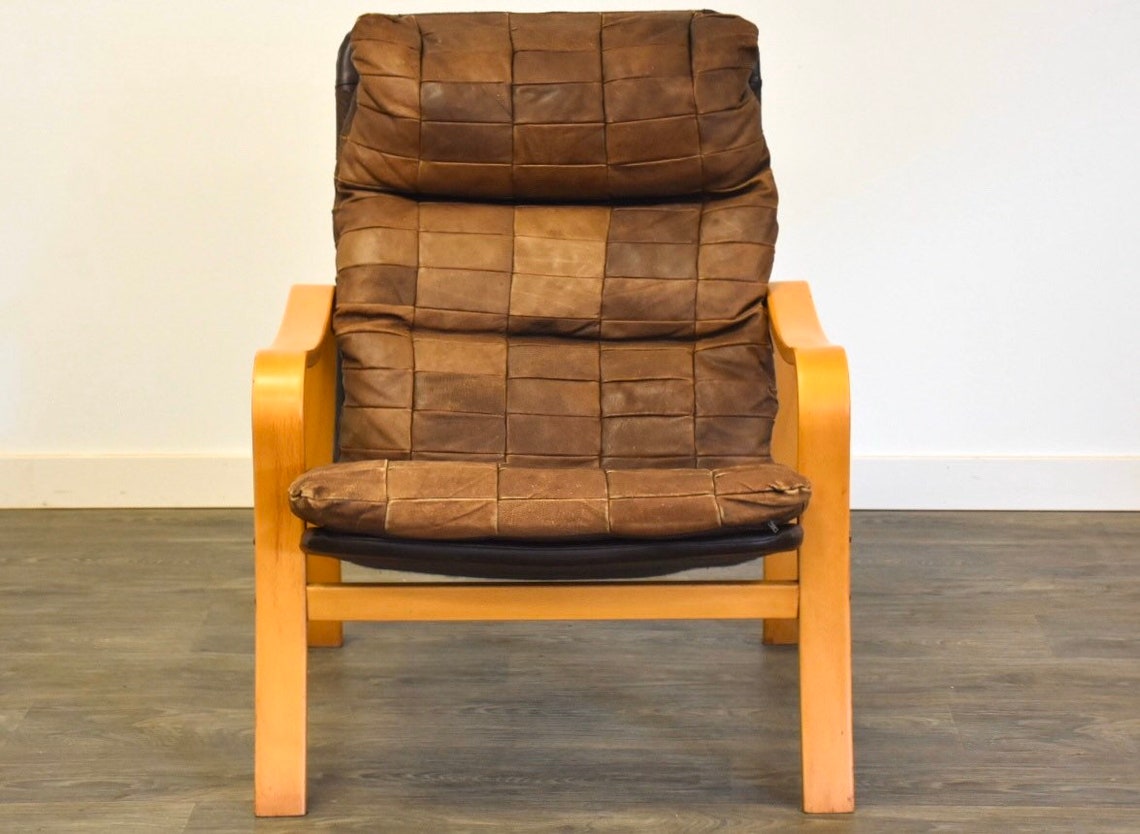 Bentwood Leather Lounge Chair | Etsy