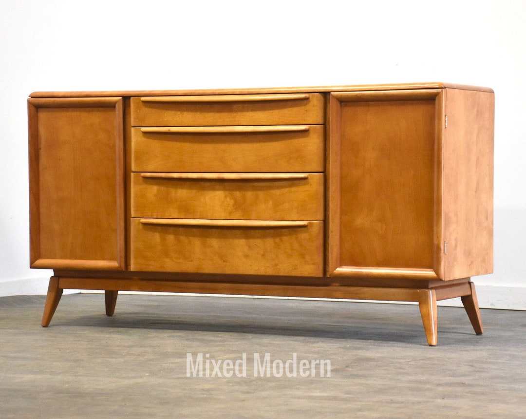 Refinished Maple Credenza by Heywood Wakefield - Etsy