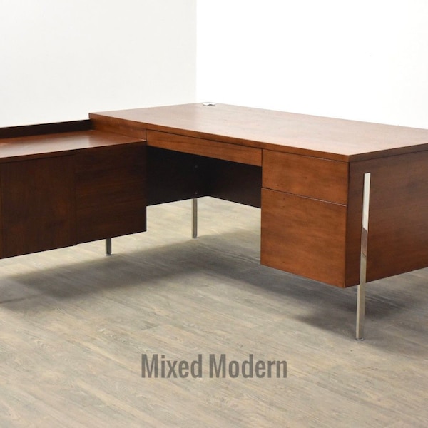 Walnut L Shaped Desk - Etsy