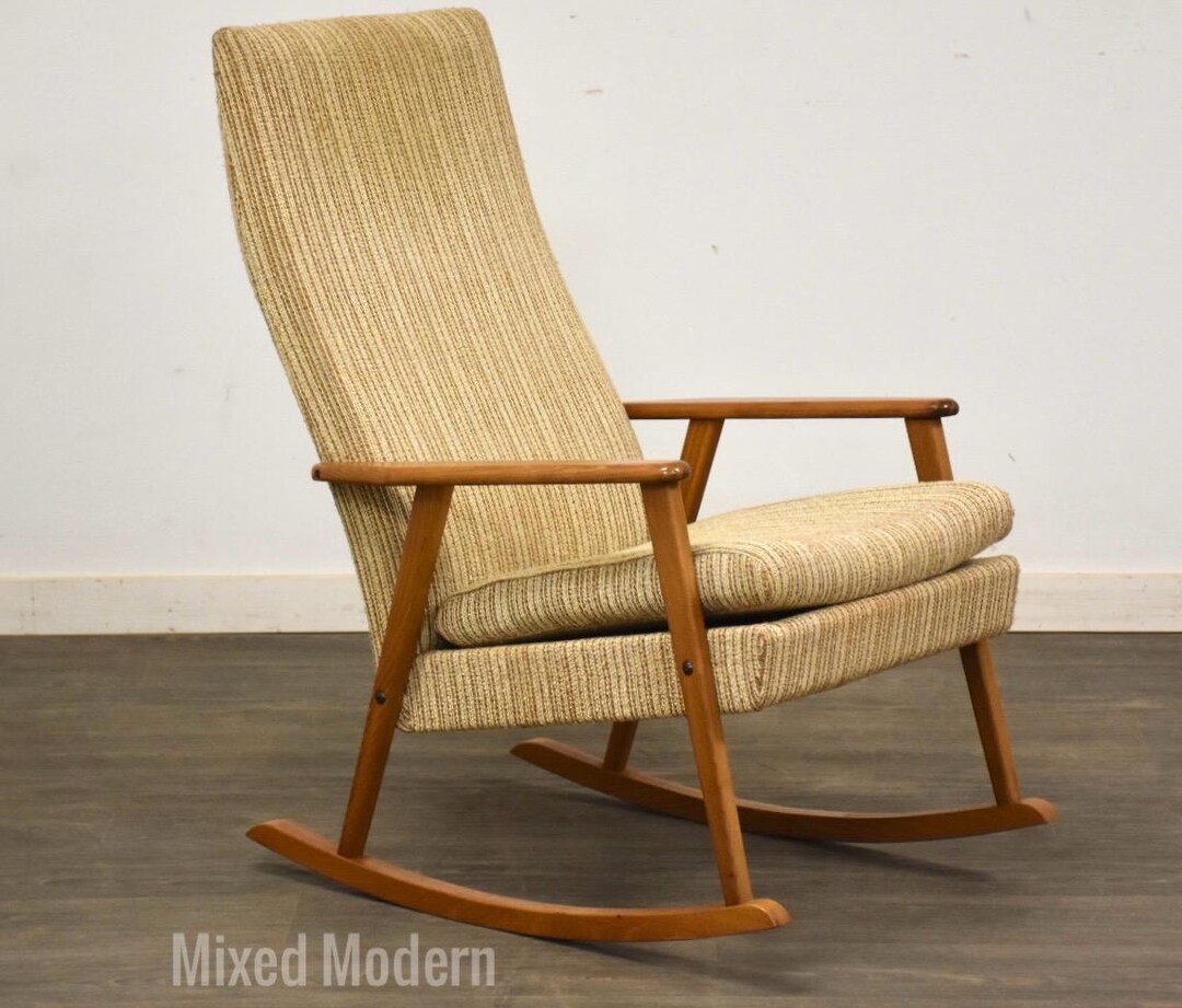 Danish Modern Rocking Chair - Etsy