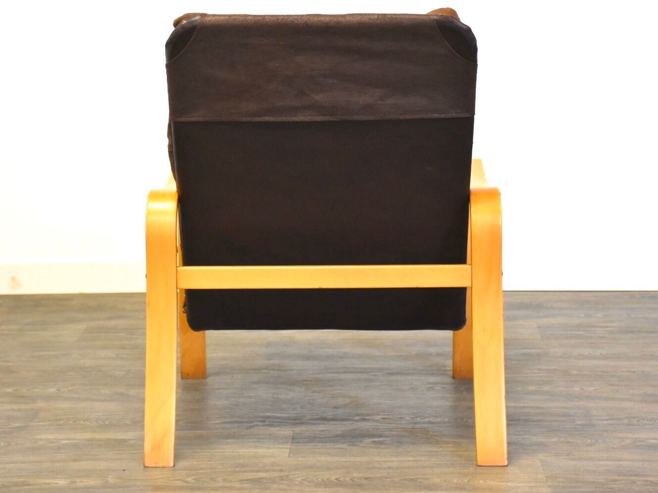 Bentwood Leather Lounge Chair | Etsy