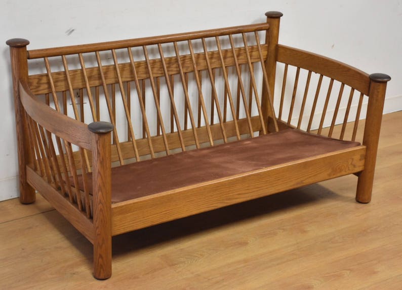 Modern Oak Sofa Loveseat | Etsy