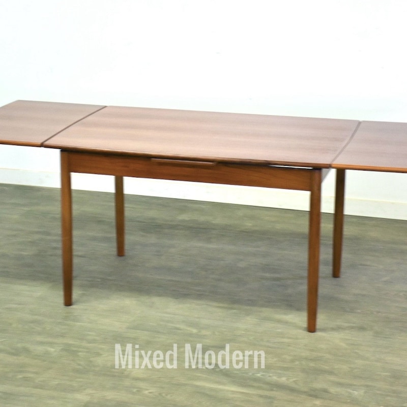 Teak Draw Leaf Table - Etsy