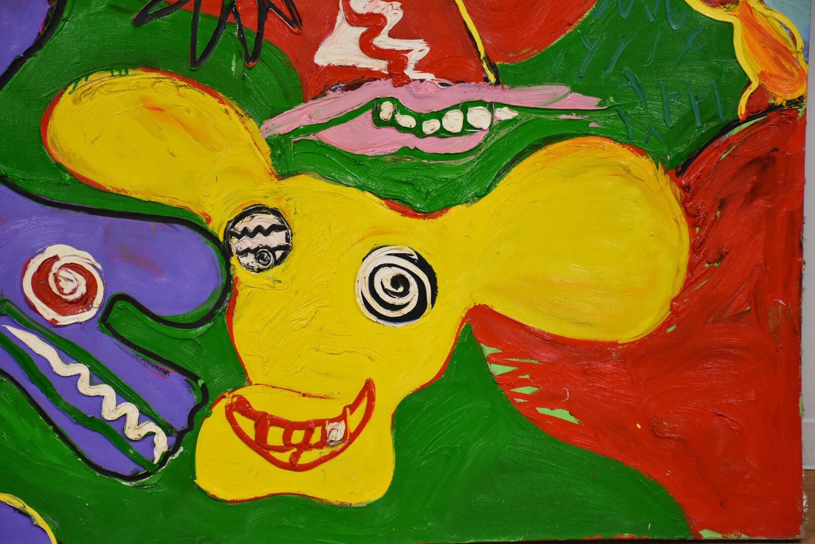 Original Large Peter Diem three Cows Impressionist Painting - Etsy