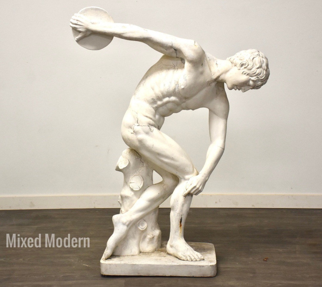 Discus Thrower Large-scale Garden Statue - Etsy