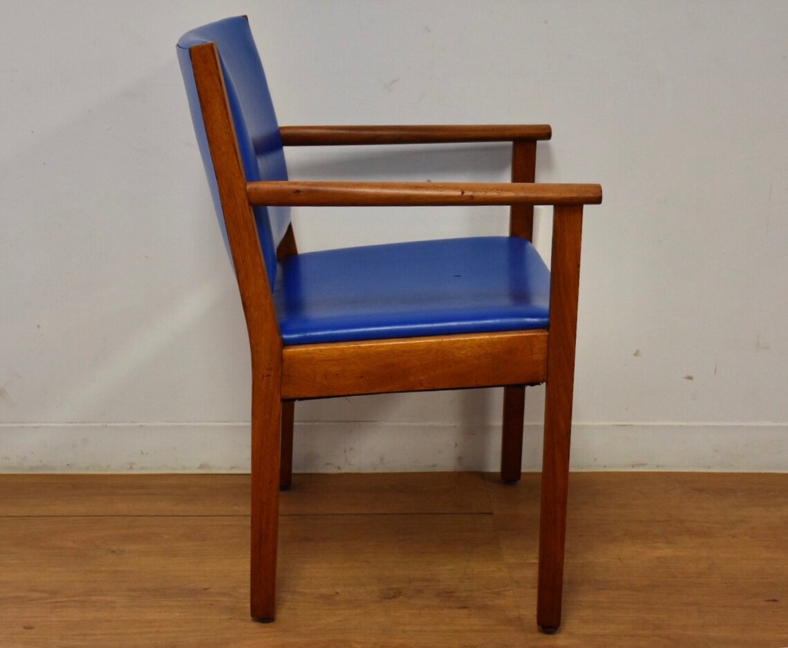 Danish Style Teak Desk Chair | Etsy