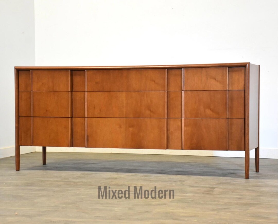 Refinished Barney Flagg Drexel Parallel Walnut Dresser - Etsy
