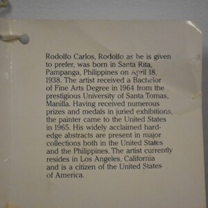 Rodolfo Carlos Signed Abstract Painting - Etsy