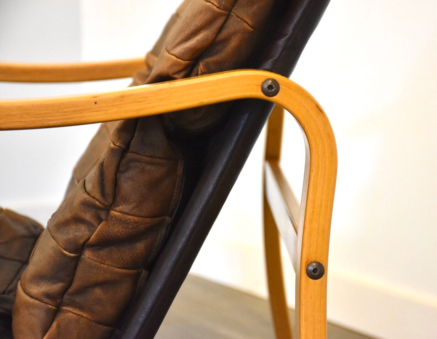 Bentwood Leather Lounge Chair | Etsy