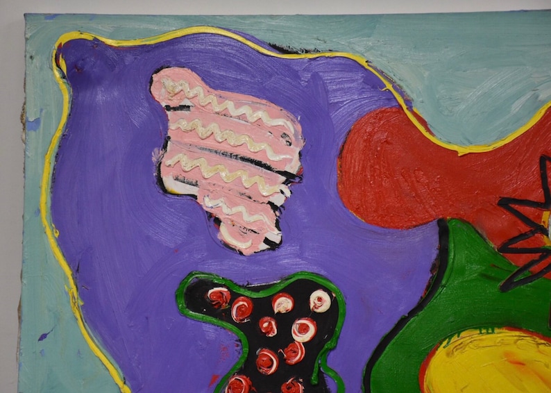 Original Large Peter Diem three Cows Impressionist Painting - Etsy