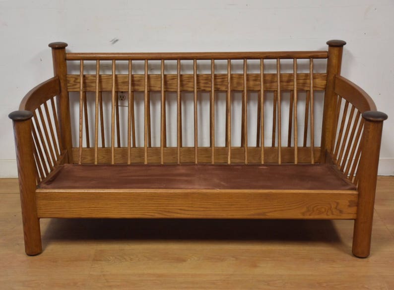 Modern Oak Sofa Loveseat | Etsy