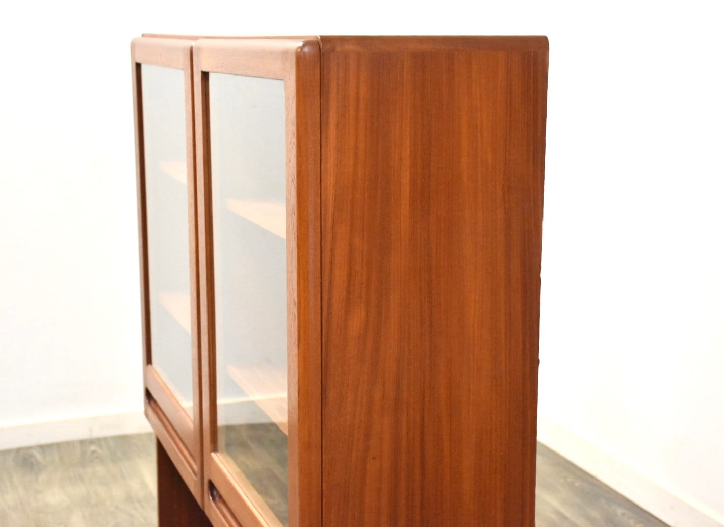 Danish Modern Teak Bookcase Display Cabinet - Etsy